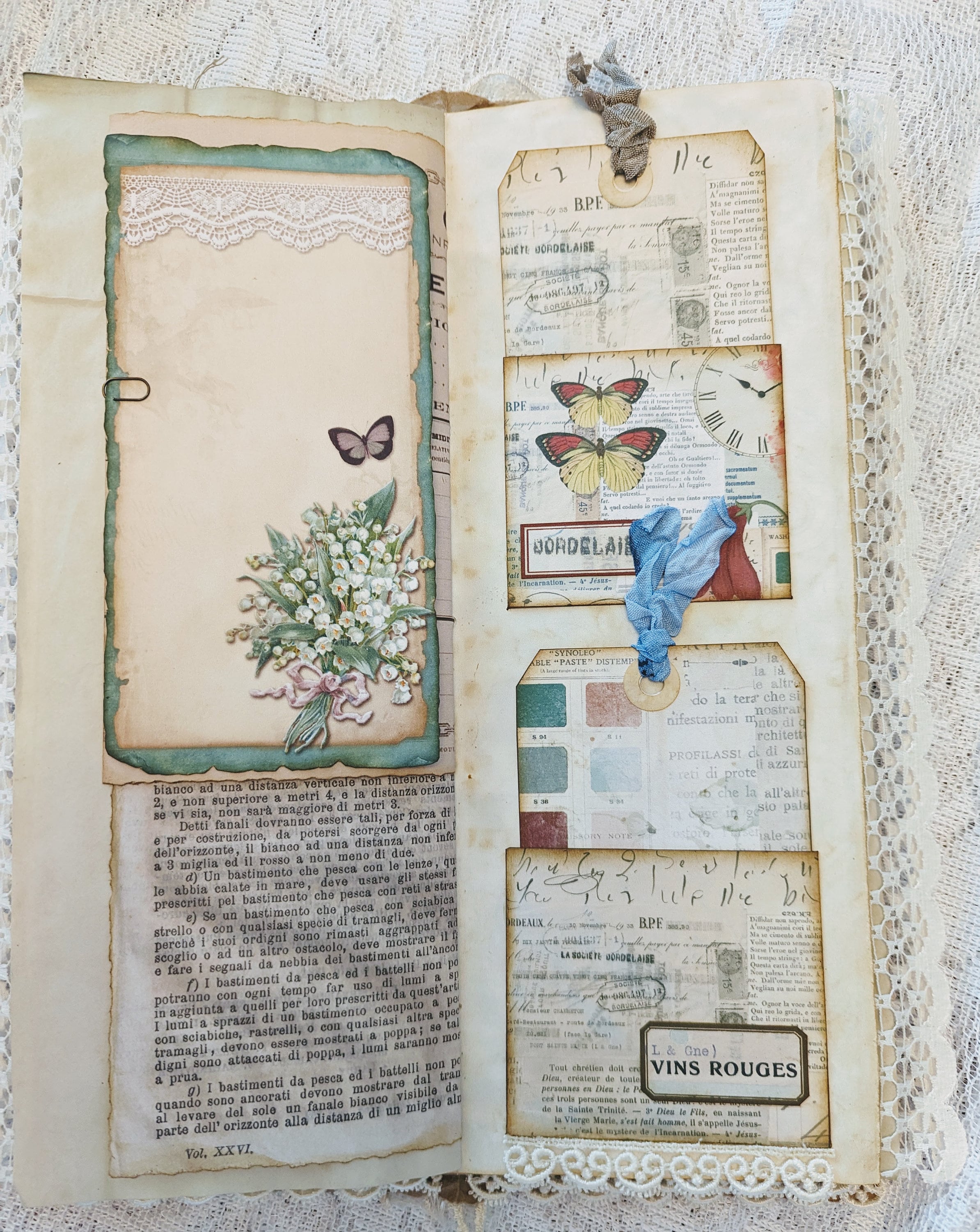 Document Style Journal, Eclectic, Vintage Style - Etsy