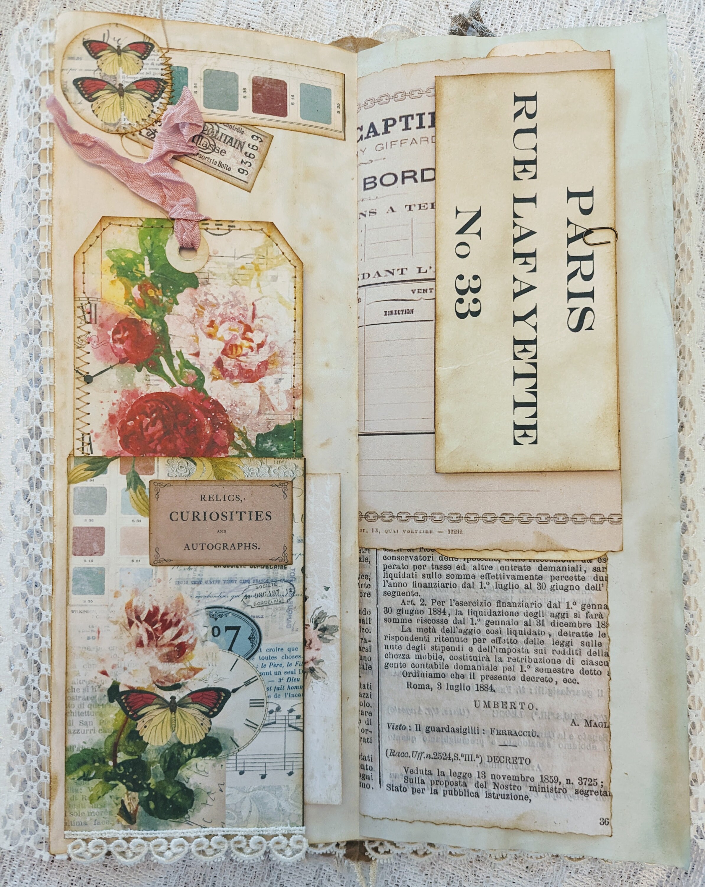 Document Style Journal, Eclectic, Vintage Style - Etsy