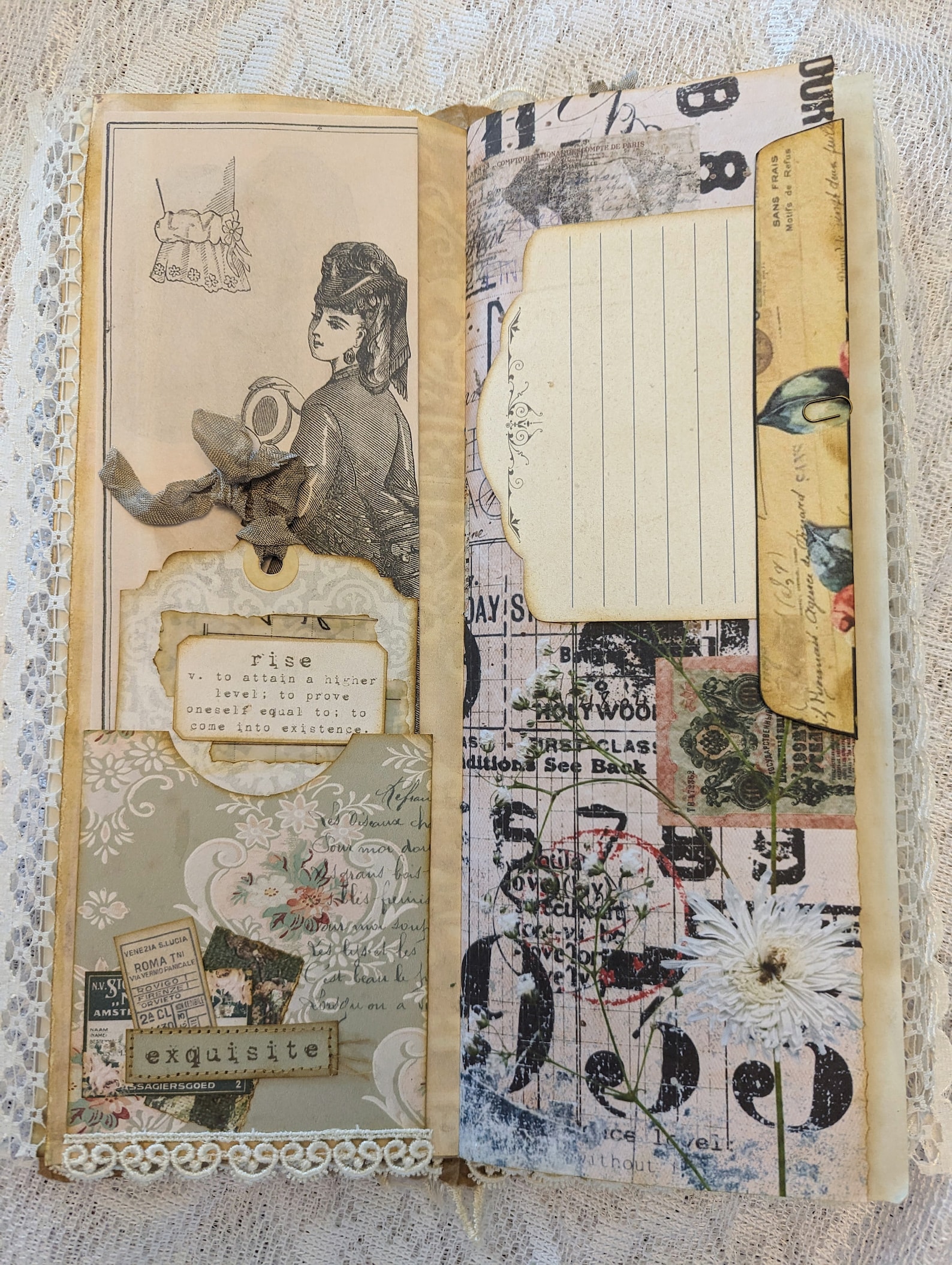 Document Style Journal, Eclectic, Vintage Style - Etsy
