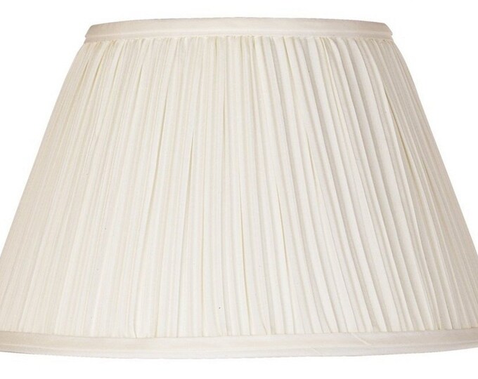 Eggshell Pleated 12 Inch Lamp Shades Replacement With Attaching Finial ...