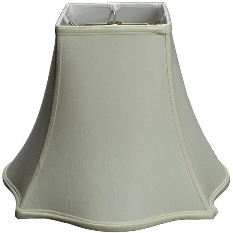 Eggshell Shantung Silk 14 Inch Pregnant Bell Lamp Shade With - Etsy