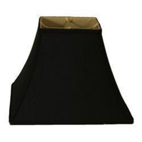 Black Silk With Gold Interior 12 Inch Rectangular Pagoda Lamp - Etsy