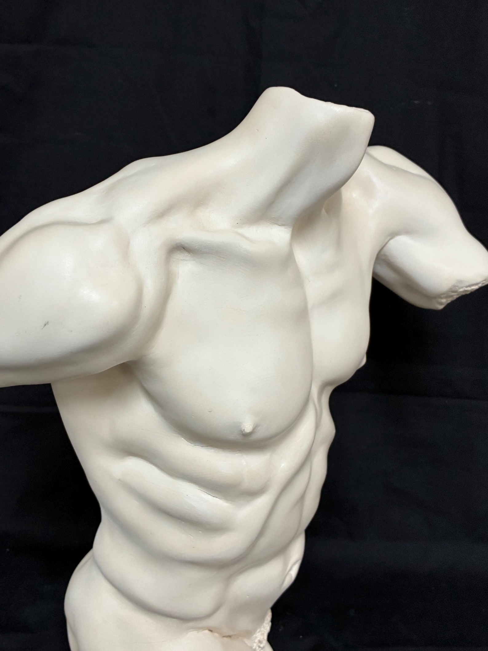 Handmade Stoneware Male Torso Sculpture: Running Athlete Figure - Etsy