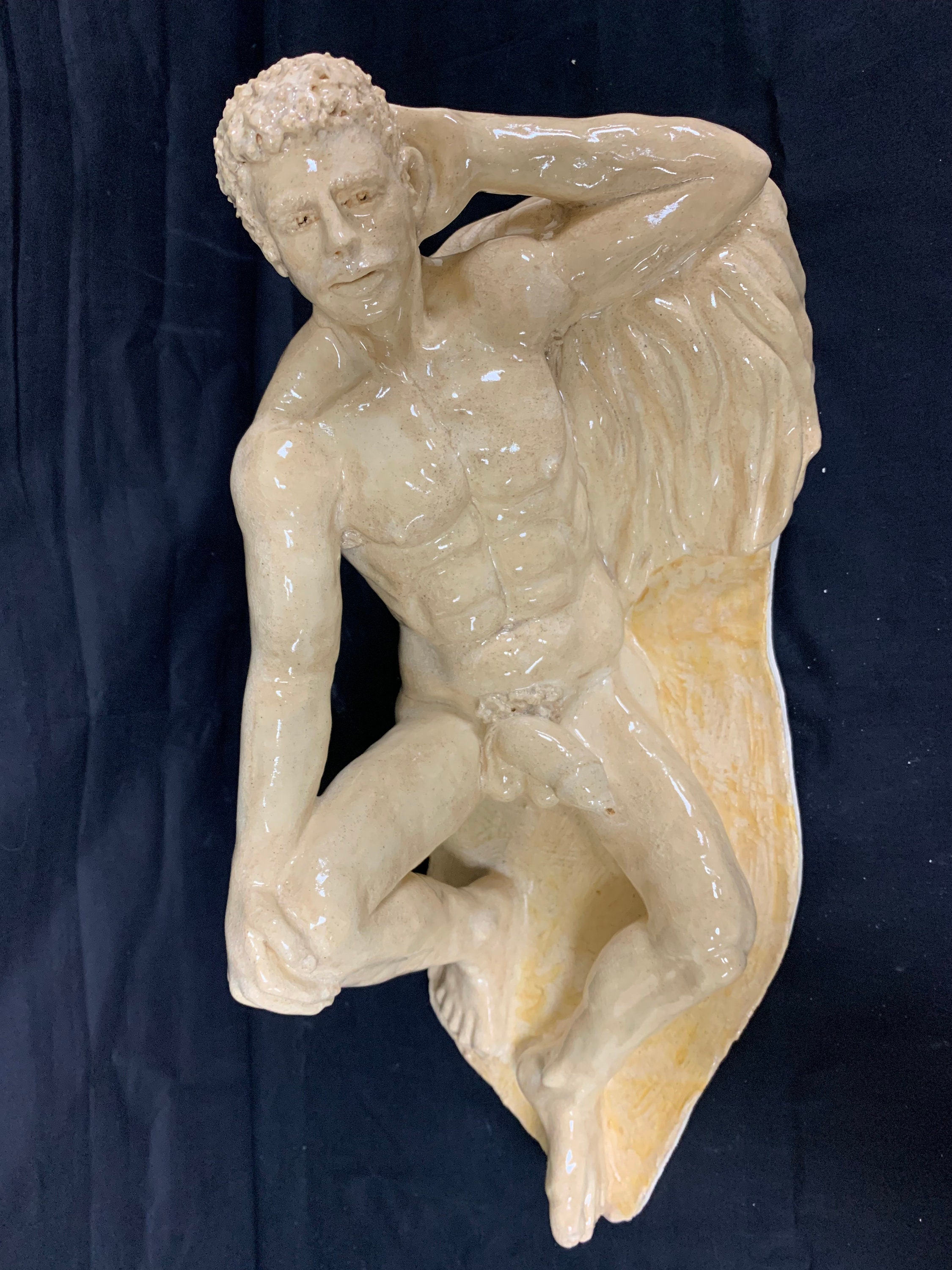 Seated Adonis / Handsome Naked Youth / Archetype of Male Beauty ...