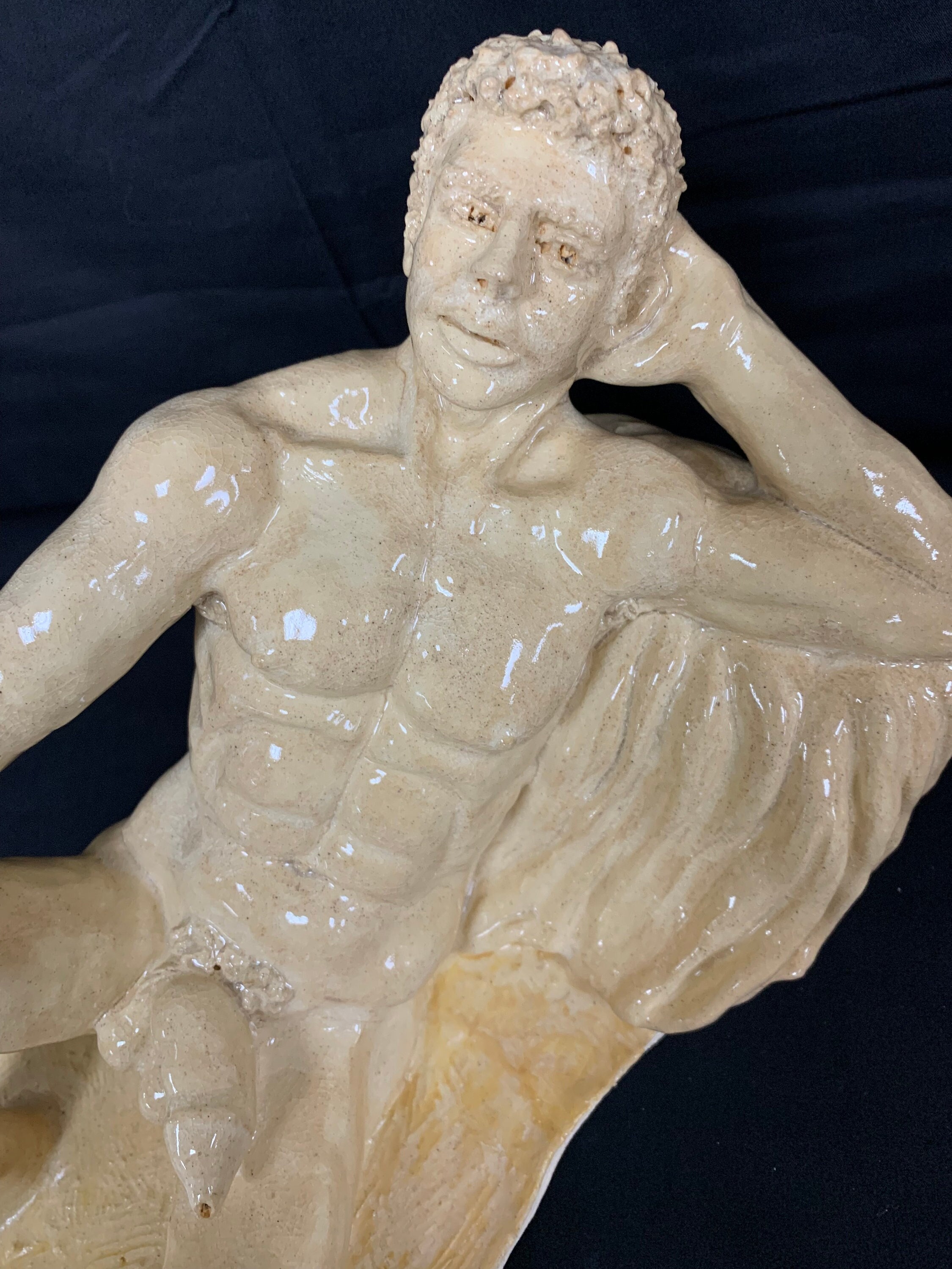 Seated Adonis / Handsome Naked Youth / Archetype of Male Beauty ...