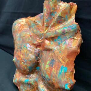 Male Chest Wall Sculpture / Colorful Male Chest Wall Art / - Etsy