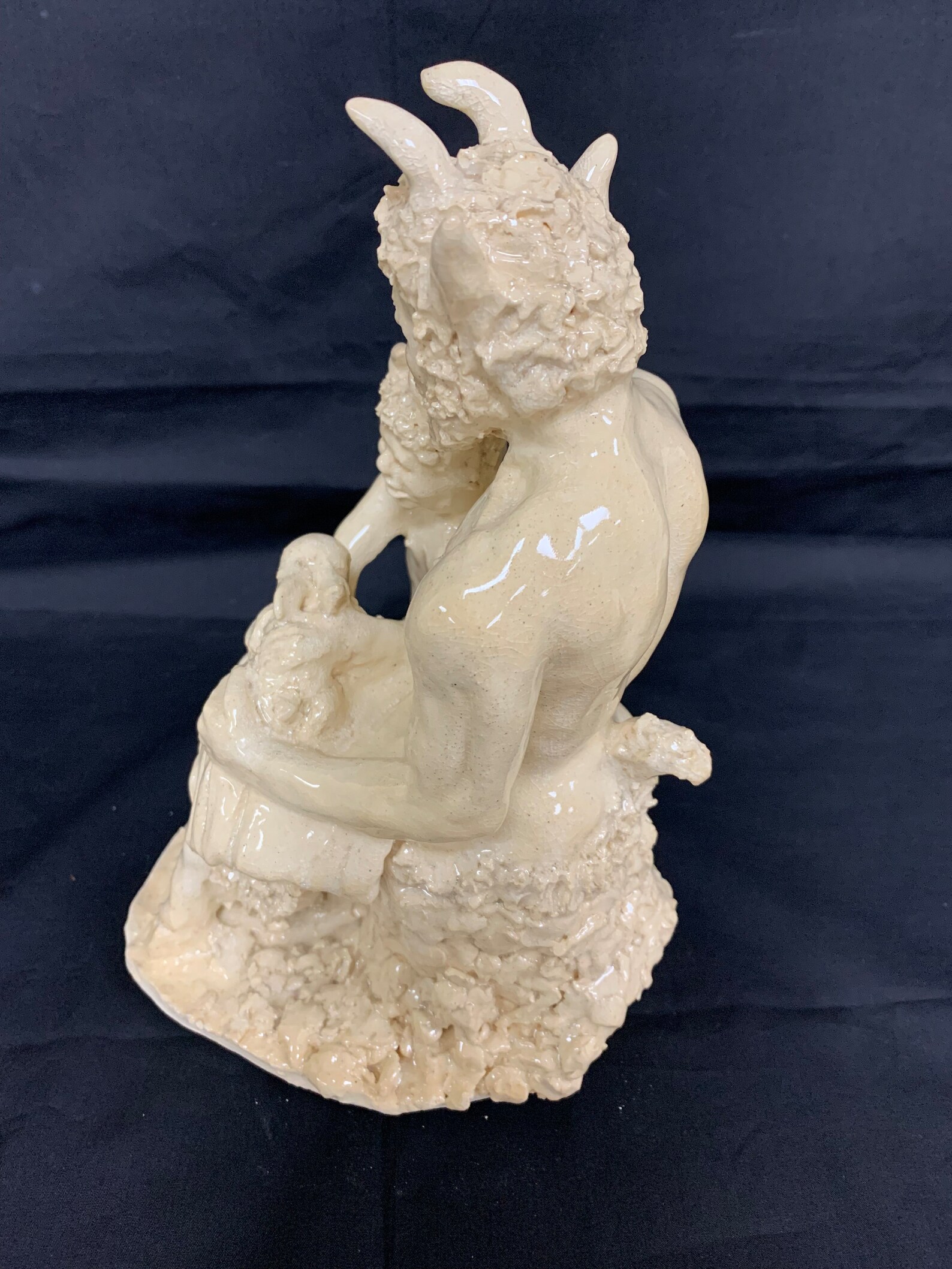 Handcrafted Satyr Father & Son Stoneware Sculpture - Etsy