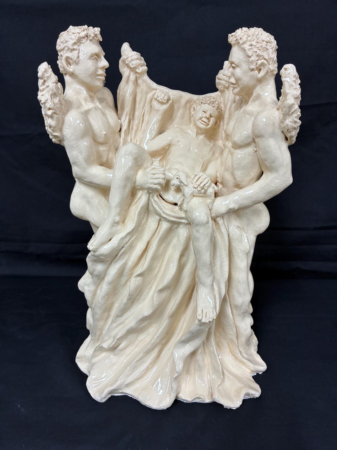 Celestial Fun With Young Shepherd / Handmade Original Statue - Etsy