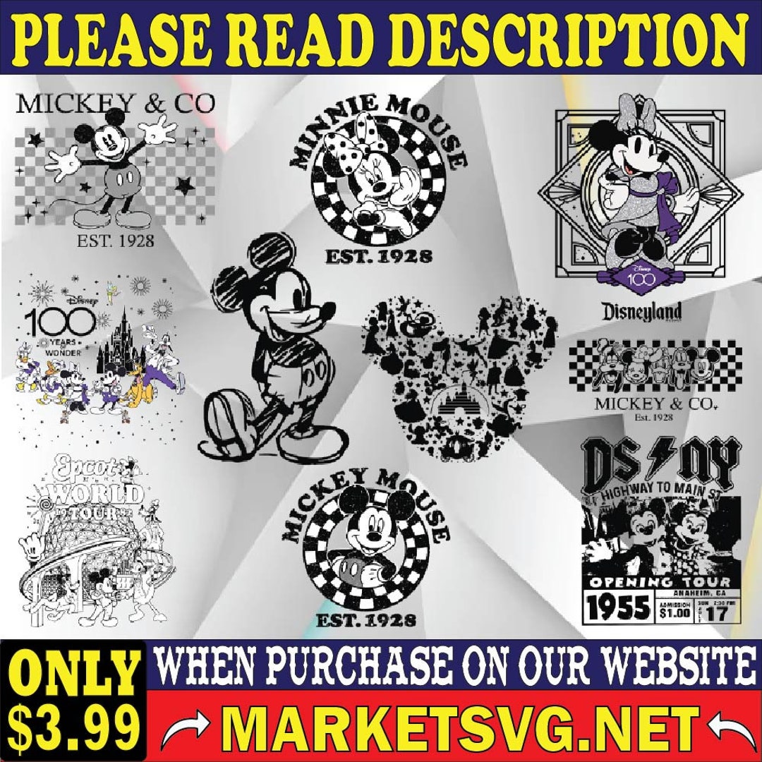 Minnie and Mickey Png Mouse Png 100 Years Wonder 1928 Png - Etsy