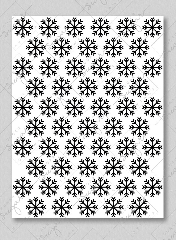 Snowflake Template For Royal Icing