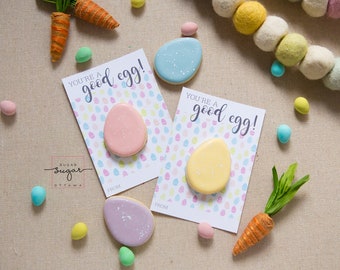 Printable Mini Cookie Card 4x 6 Happy Easter You're a Good Egg Bird's ...