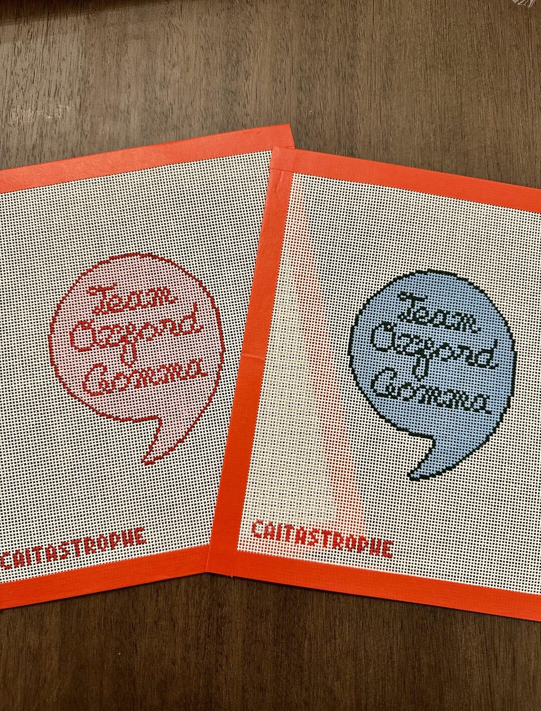 Team Oxford Comma 18 Mesh Hand-painted Needlepoint Canvas - Etsy