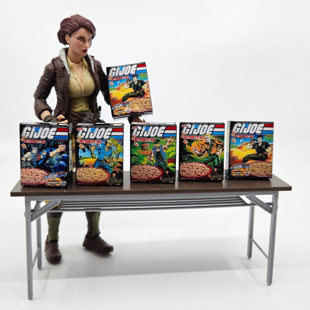 1:12 Miniature Cereal Boxes G.I. JOE Action Stars Cereal Duke Flint ...