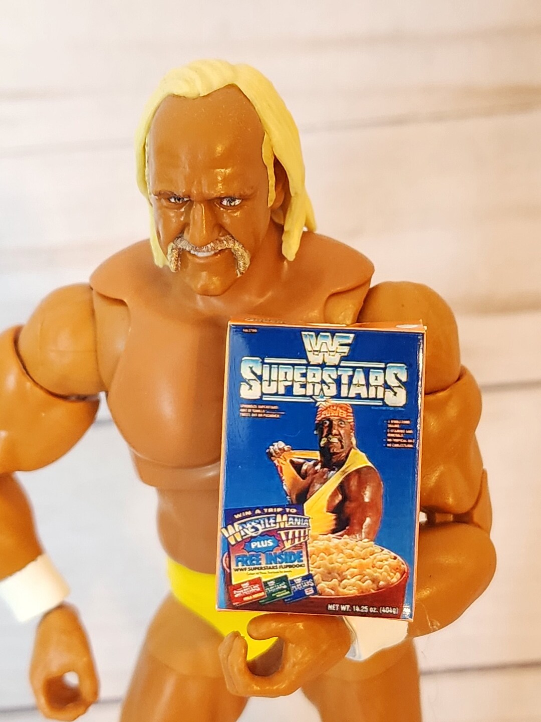 1:12 WWF Fan Art Mini Cereal Box WWF Superstars Wrestling Wrestlemania ...