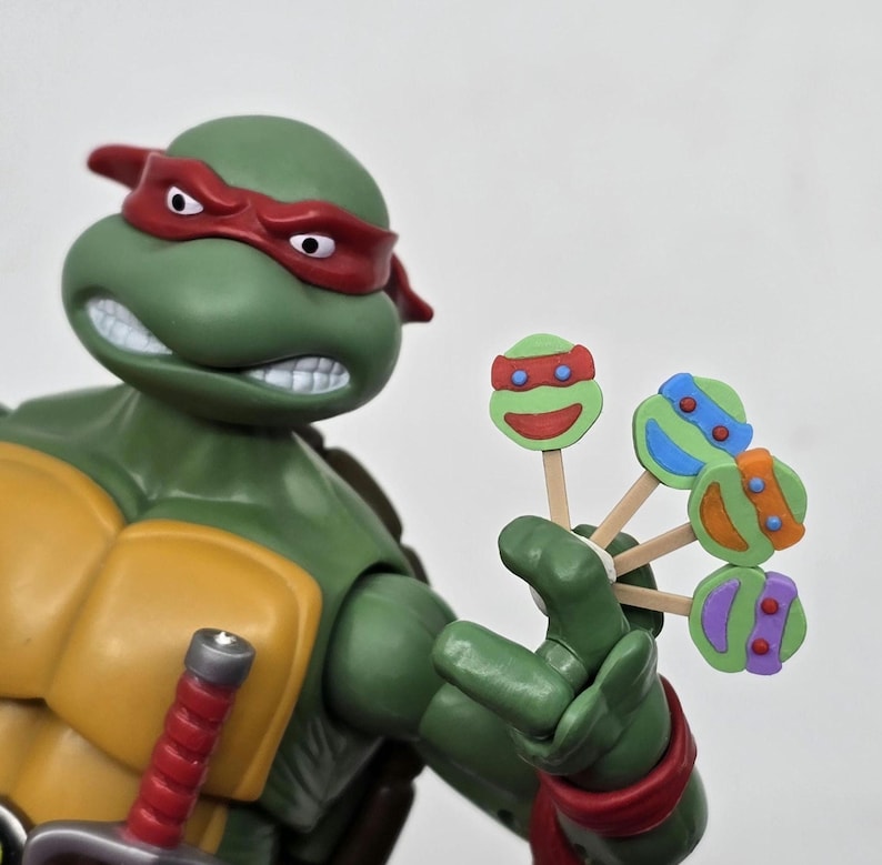 Mini Teenage Mutant Ninja Turtle Ice Cream Bar Face Miniature Snack ...