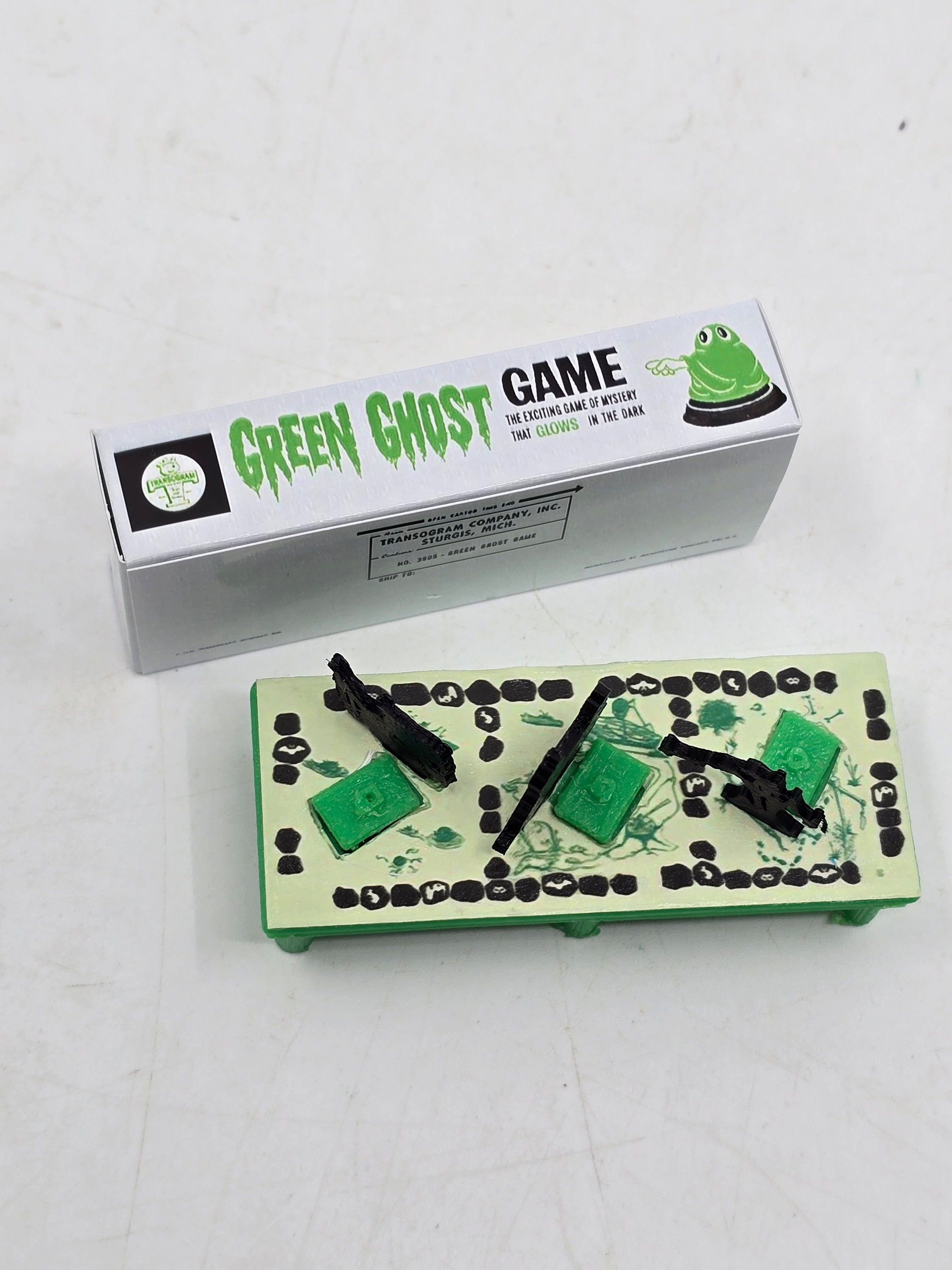 1:12 Scale Green Ghost Board Game Glows in the Dark Custom 3D Print ...