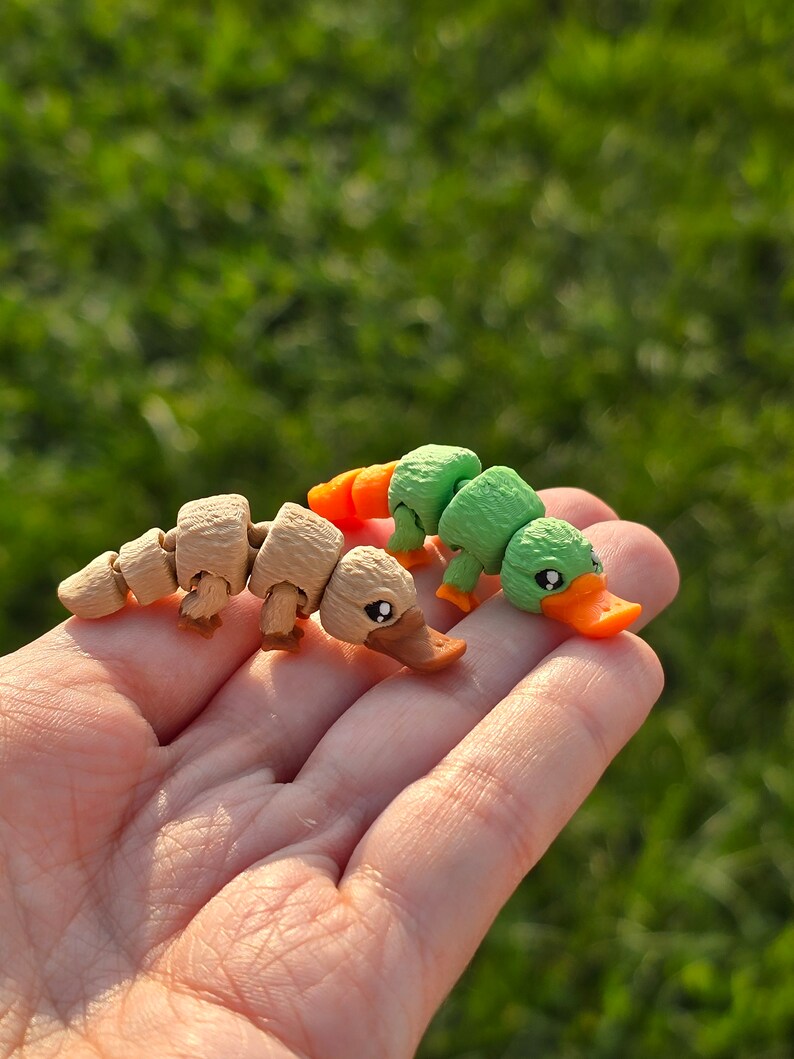 1:12 Scale Platypus 3D Print Articulated Green & Yellow Perry or Brown ...