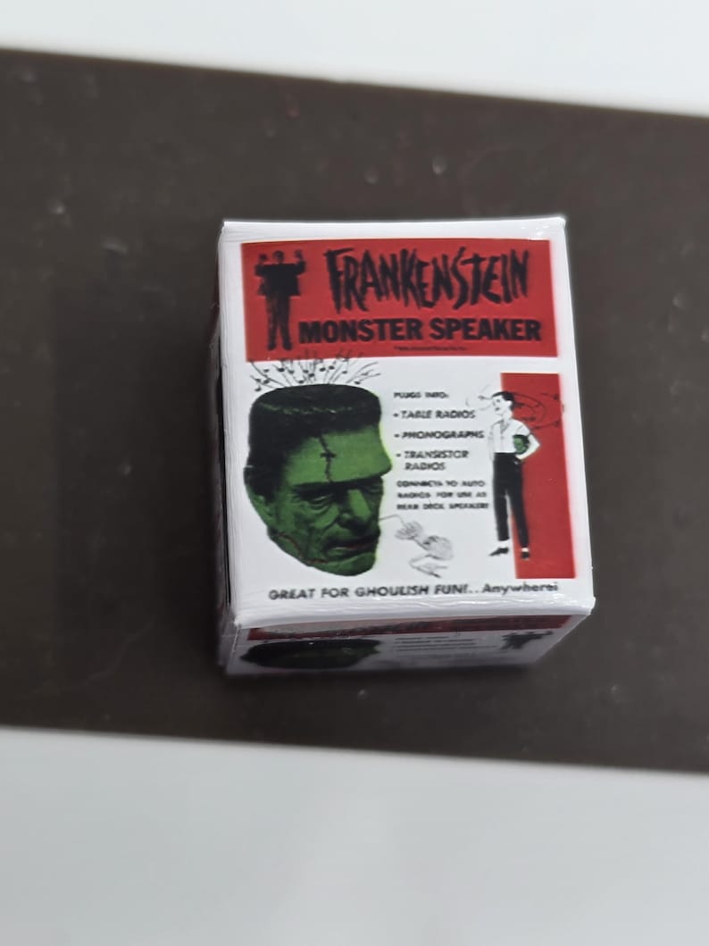 1:12 Scale Miniature Frankenstein Head Monster Speaker 3D Print Mini ...