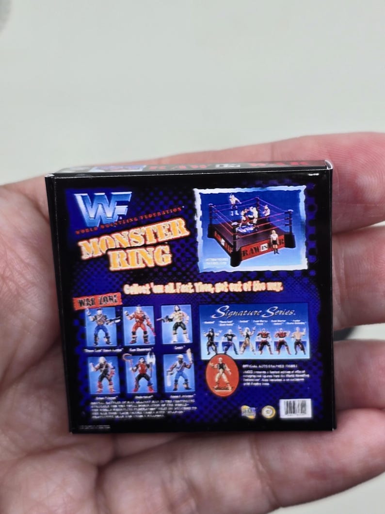 1:12 WWE WWF RAW is War Monster Ring Custom 3D Print Miniature Box ...
