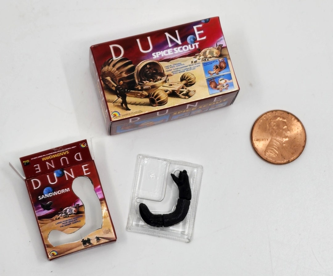 1:12 DUNE Custom 3D Print Mini Articulated Sandworm in Box Miniature ...