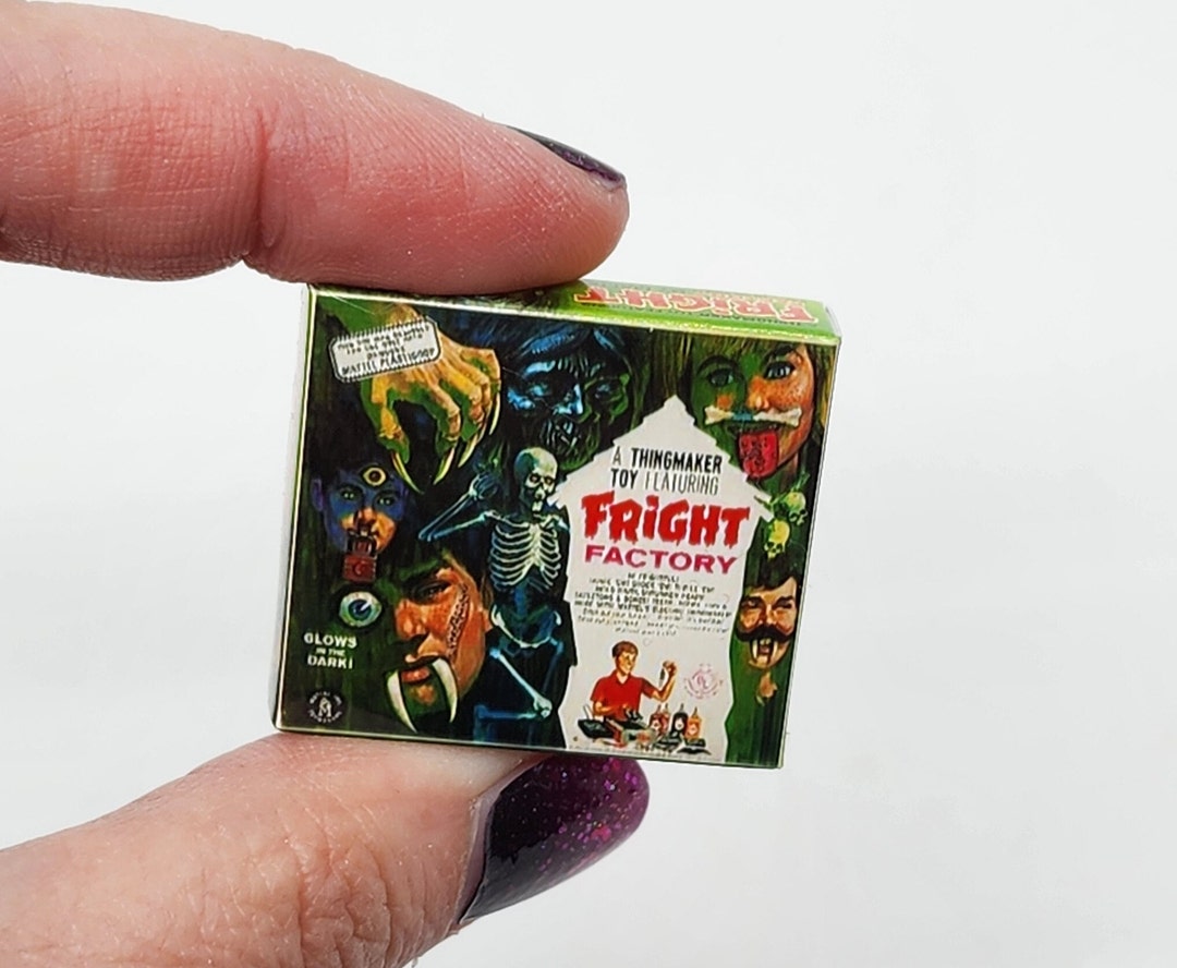Fright Factory 1:12 Scale Miniature Box Vintage Style 1966 Thingmaker ...