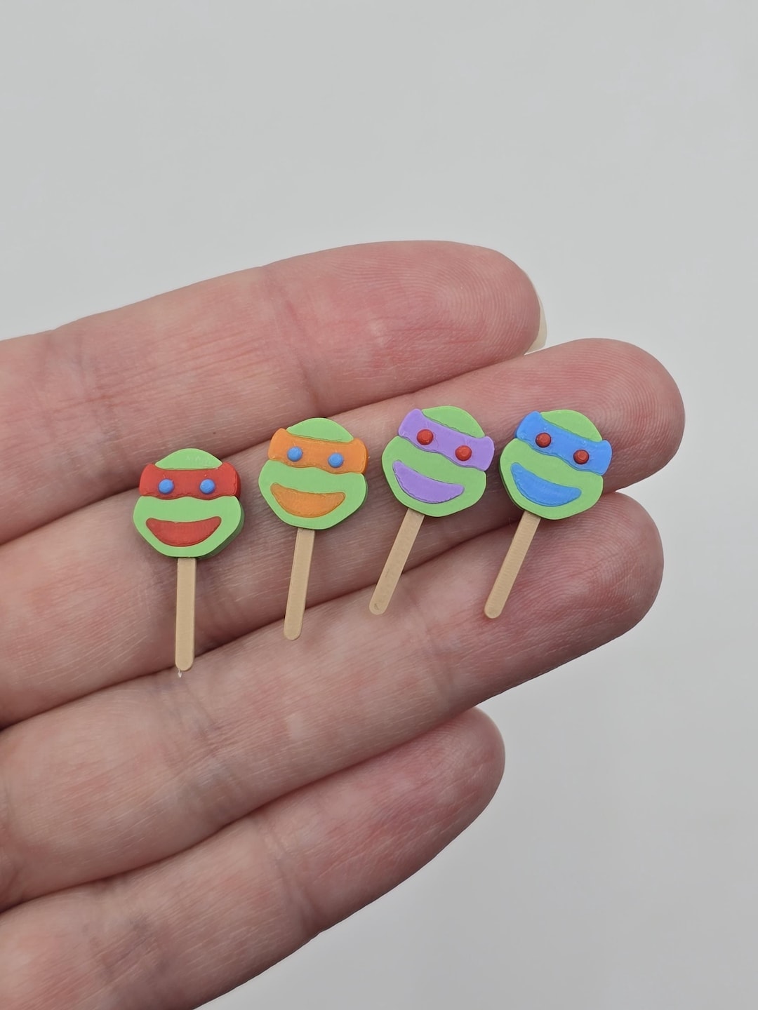 Mini Teenage Mutant Ninja Turtle Ice Cream Bar Face Miniature Snack ...