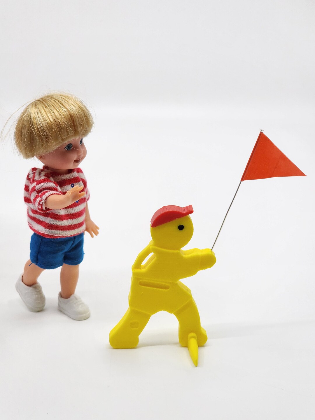 1:12 KIDS at PLAY Warning Sign Plastic Standee Miniature SLOW Kids Road ...