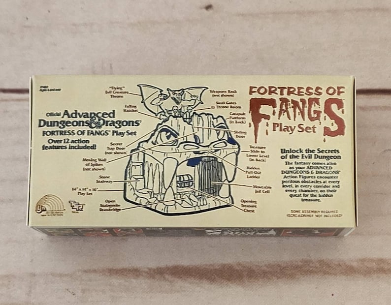 1:12 AD&D Fan Art Miniature Scale Box Fortress of Fangs - Etsy