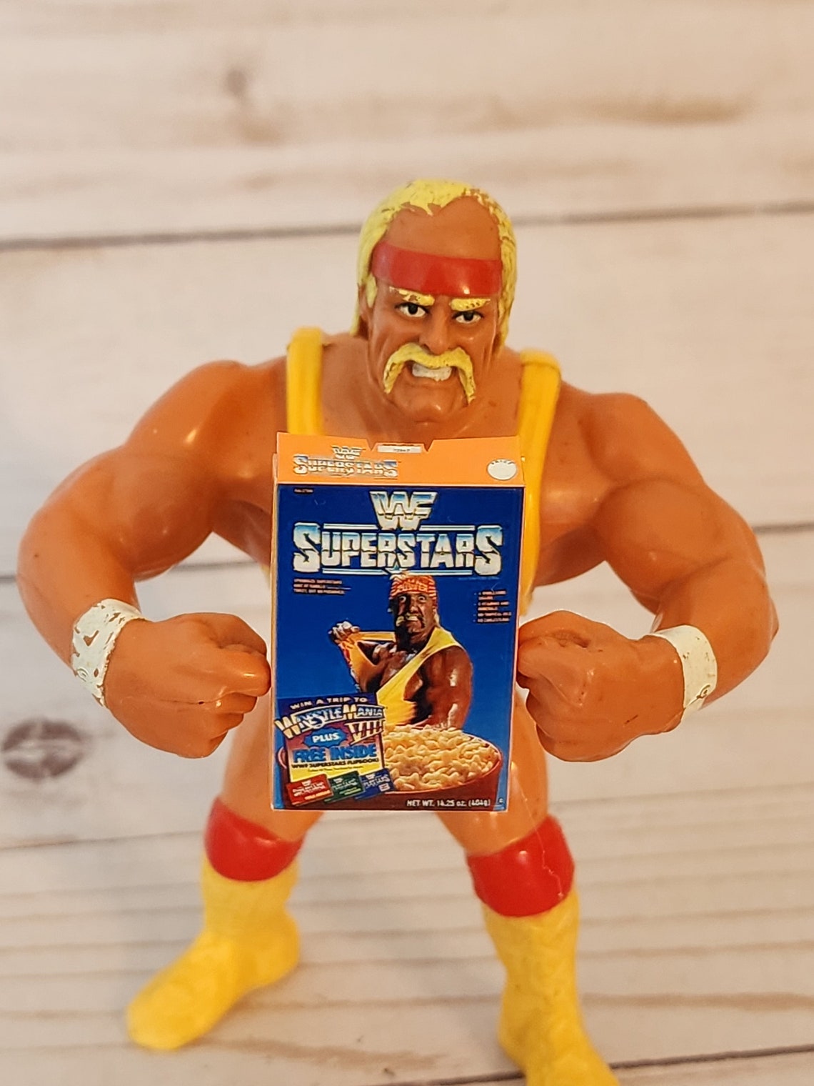 1:12 WWF Fan Art Mini Cereal Box WWF Superstars Wrestling Wrestlemania ...