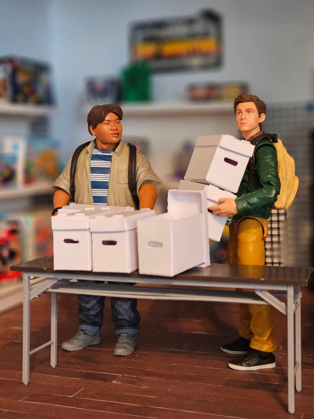 1:12 Comic Book Storage Box Miniature Scale Comic Box With Lid 1/12 ...