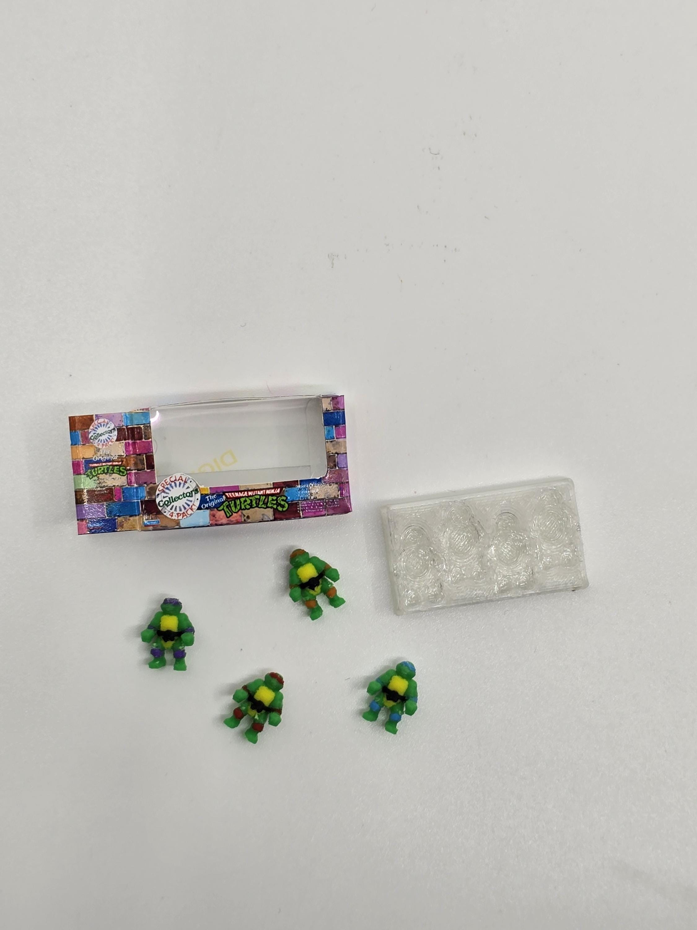 Miniature Box Set With Tiny Mini Teenage Mutant Ninja Turtle Mini 4 ...