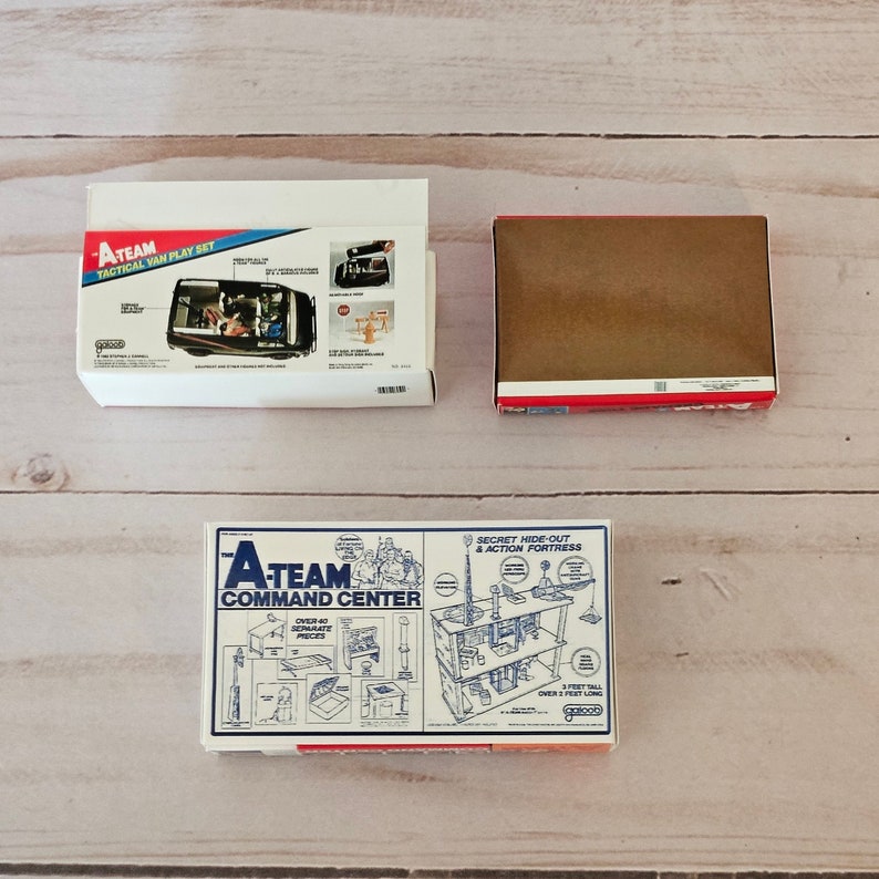A-team Fan Art Miniature Scale Box A-TEAM HQ, GMC B.A.'S Van & A-team ...