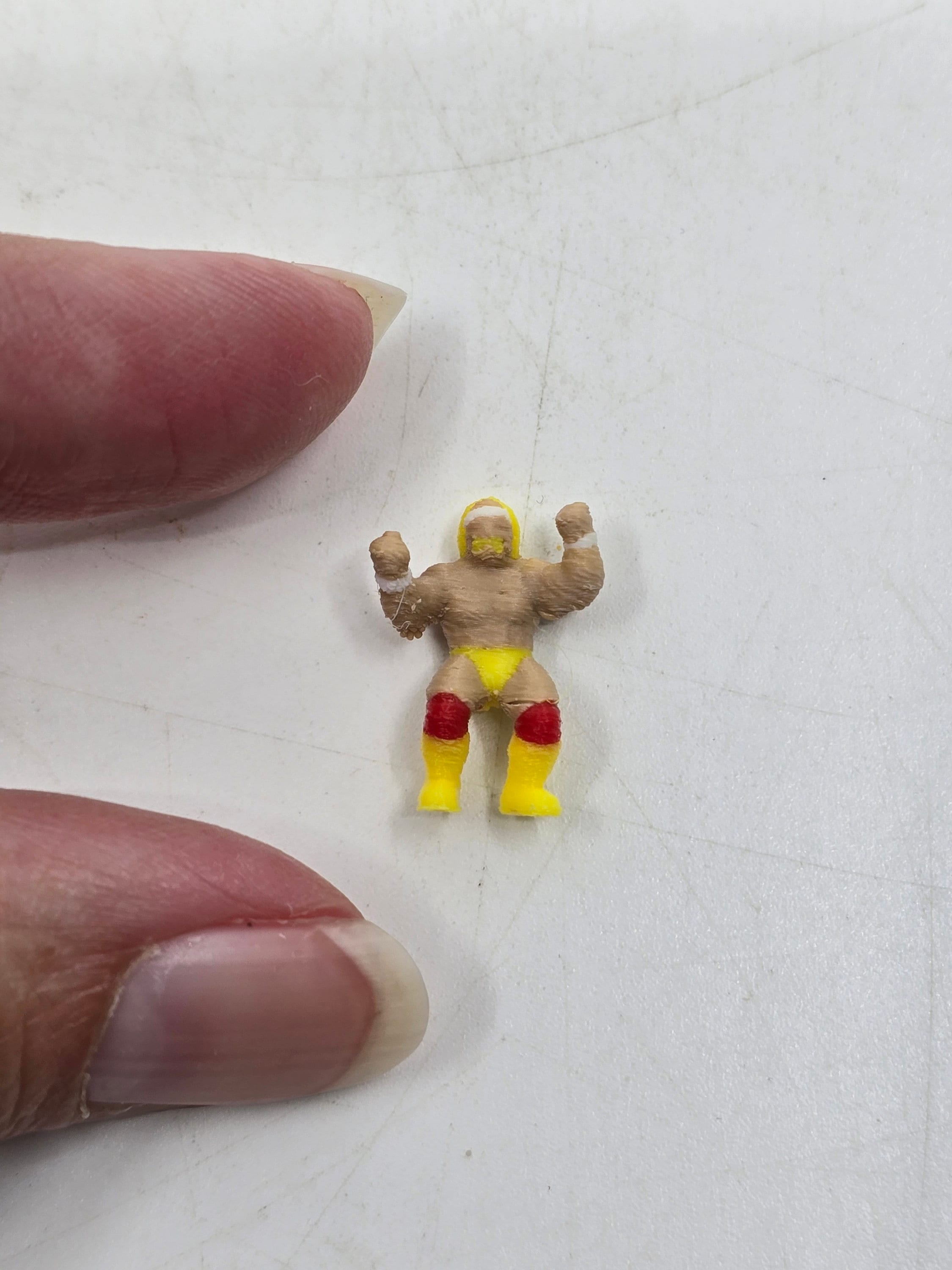 1:12 Scale Tiny WWF Superstars Custom 3D Print Mini Figure Wrestler ...