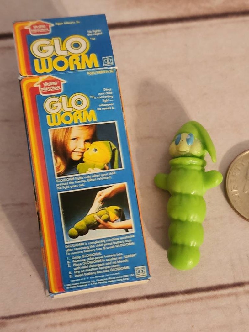 Micro Toy Scale Glo Worm Fan Art Miniature Micro Toy Box - Etsy