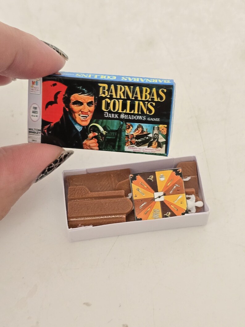 1:12 Scale Dark Shadows Barnabas Collins Game Custom Box Miniature ...