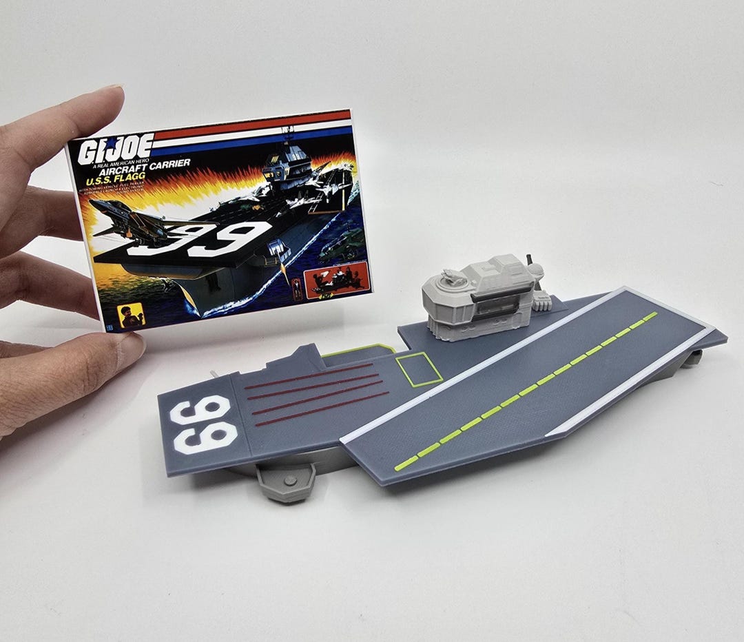 G.I. Joe Custom 1:12 Scale USS FLAGG Ship 3D Print Miniature Retro ...