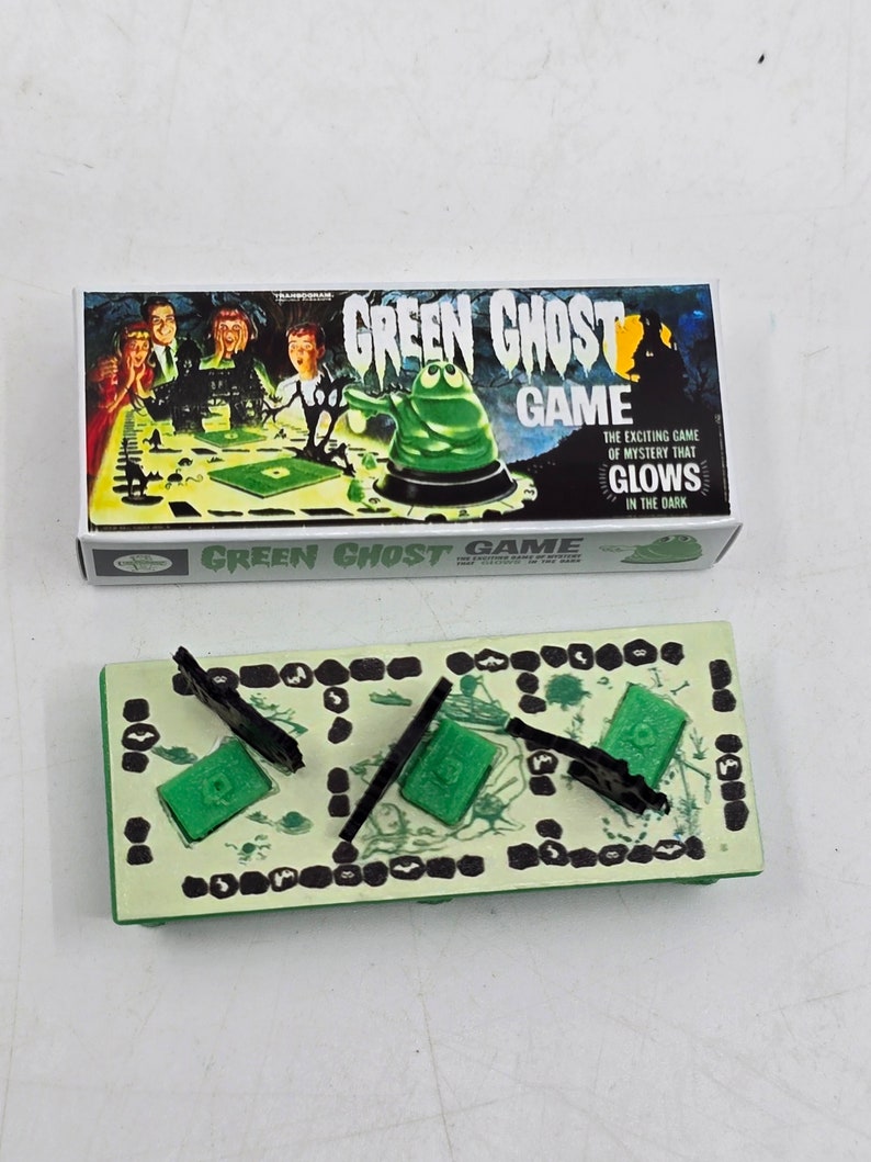 1:12 Scale Green Ghost Board Game Glows in the Dark Custom 3D Print ...