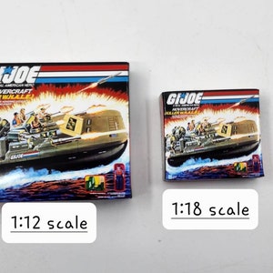 G.I. Joe Custom Fan Art Miniature Box KILLER WHALE HOVERCRAFT Retro ...