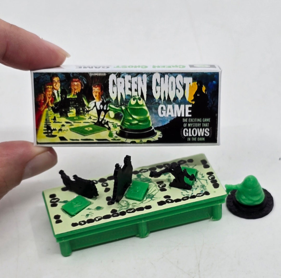 1:12 Scale Green Ghost Board Game Glows in the Dark Custom 3D Print ...