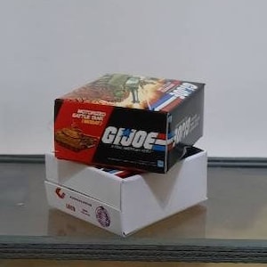 1:12 Scale GI Joe Miniature Box G.I. Joe Mobat Tank or Cobra Motorized ...