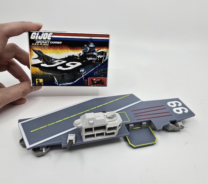 G.I. Joe Custom 1:12 Scale USS FLAGG Ship 3D Print Miniature Retro ...