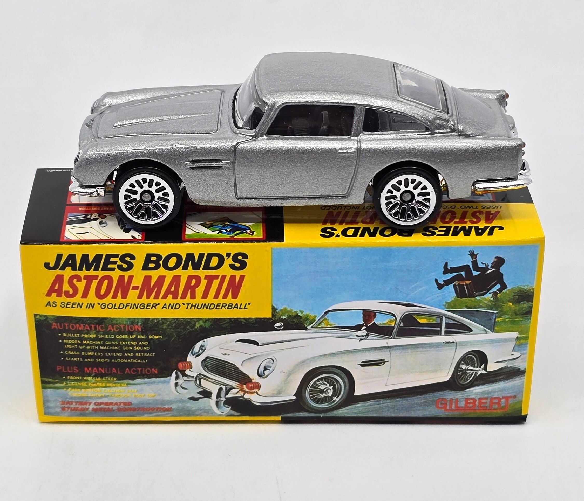 007 James Bond Aston-martin Goldfinger Hot Wheels Car With Custom ...