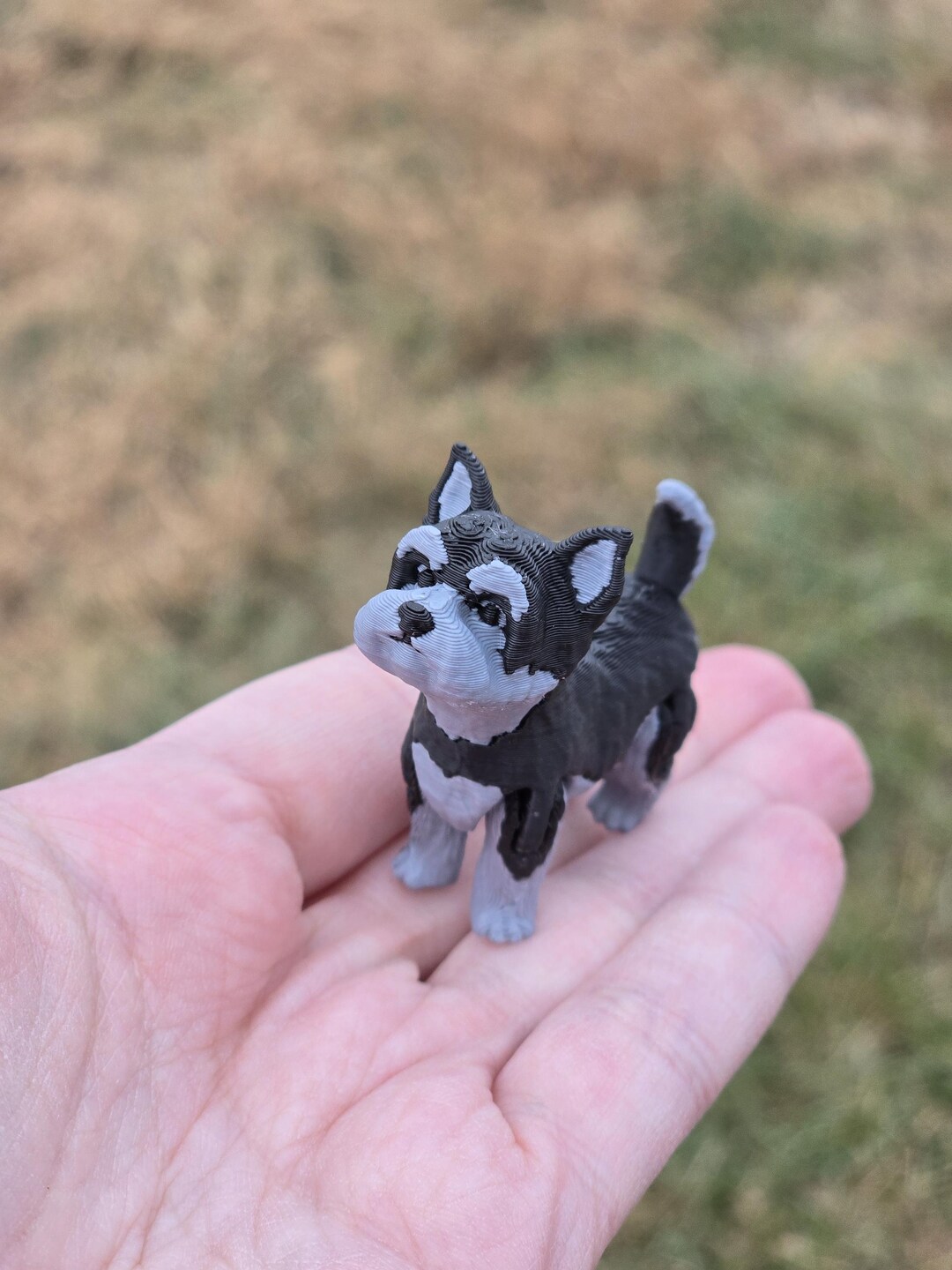 TOTO Inspired Dog Cairn Terrier Black & Gray Grey Custom Flexi Pup ...