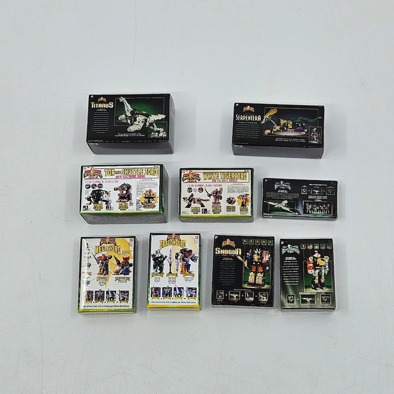 1:12 Scale Power Rangers MMPR Empty Mini Display Box - Titanus ...