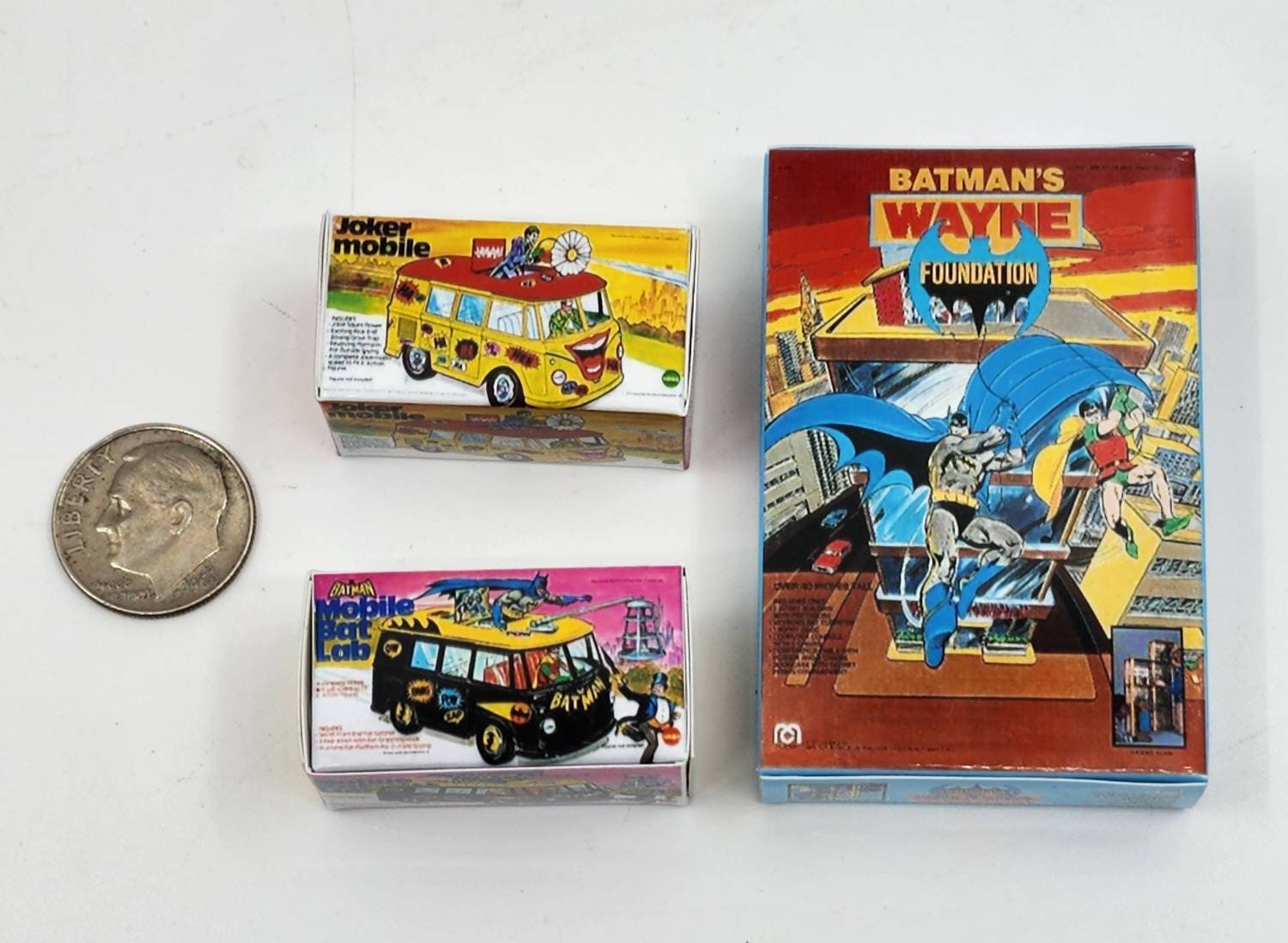 1:12 MEGO BATMAN Fan Art Mini Box Wayne Foundation Playset - Etsy