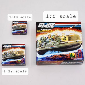 G.I. Joe Custom Fan Art Miniature Box KILLER WHALE HOVERCRAFT Retro ...