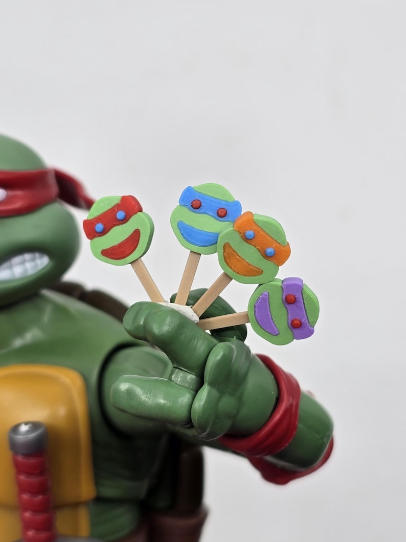Mini Teenage Mutant Ninja Turtle Ice Cream Bar Face Miniature Snack ...