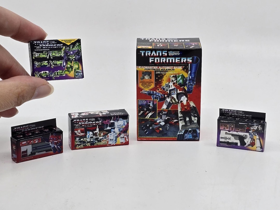 1:12 TRANSFORMERS Miniature Box Display G1 Optimus Prime - Metroplex ...