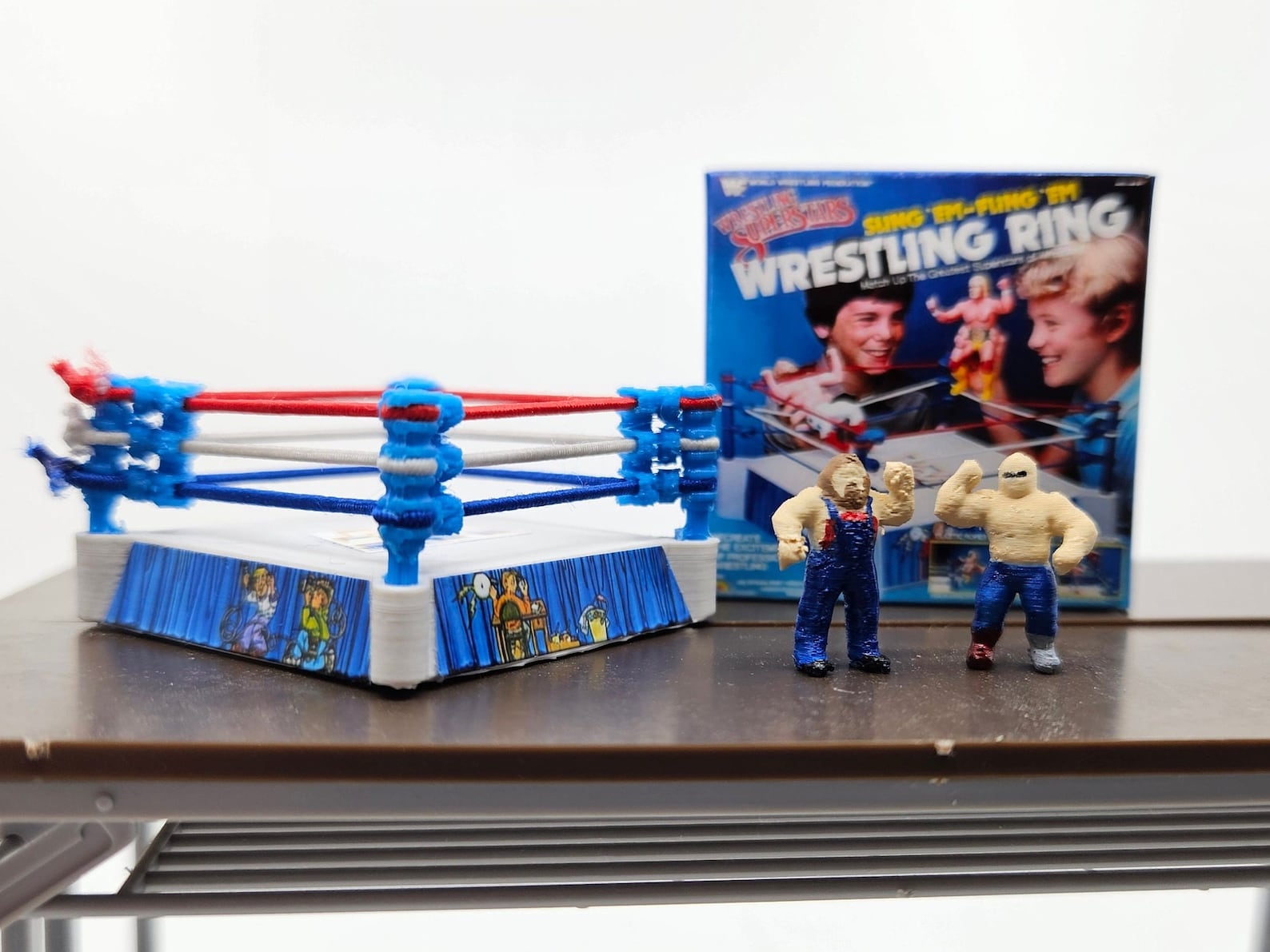 1:12 WWF LJN Ring Custom 3D Print Mini Sling 'em Fling 'em Ring in ...