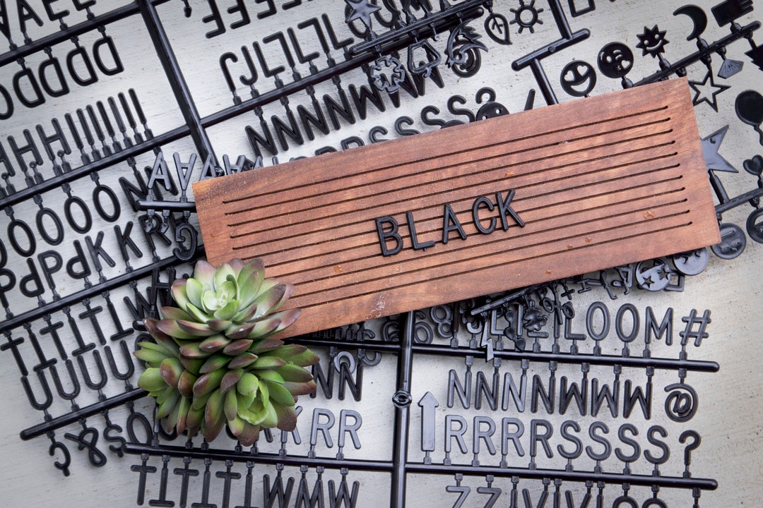 BLACK Extra Letters - 3/4 Inch - 350 Characters - Etsy